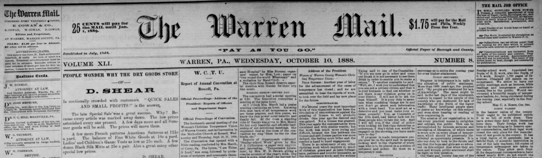 Decades-long temperance effort in county scuttled with 21st Amendment ...